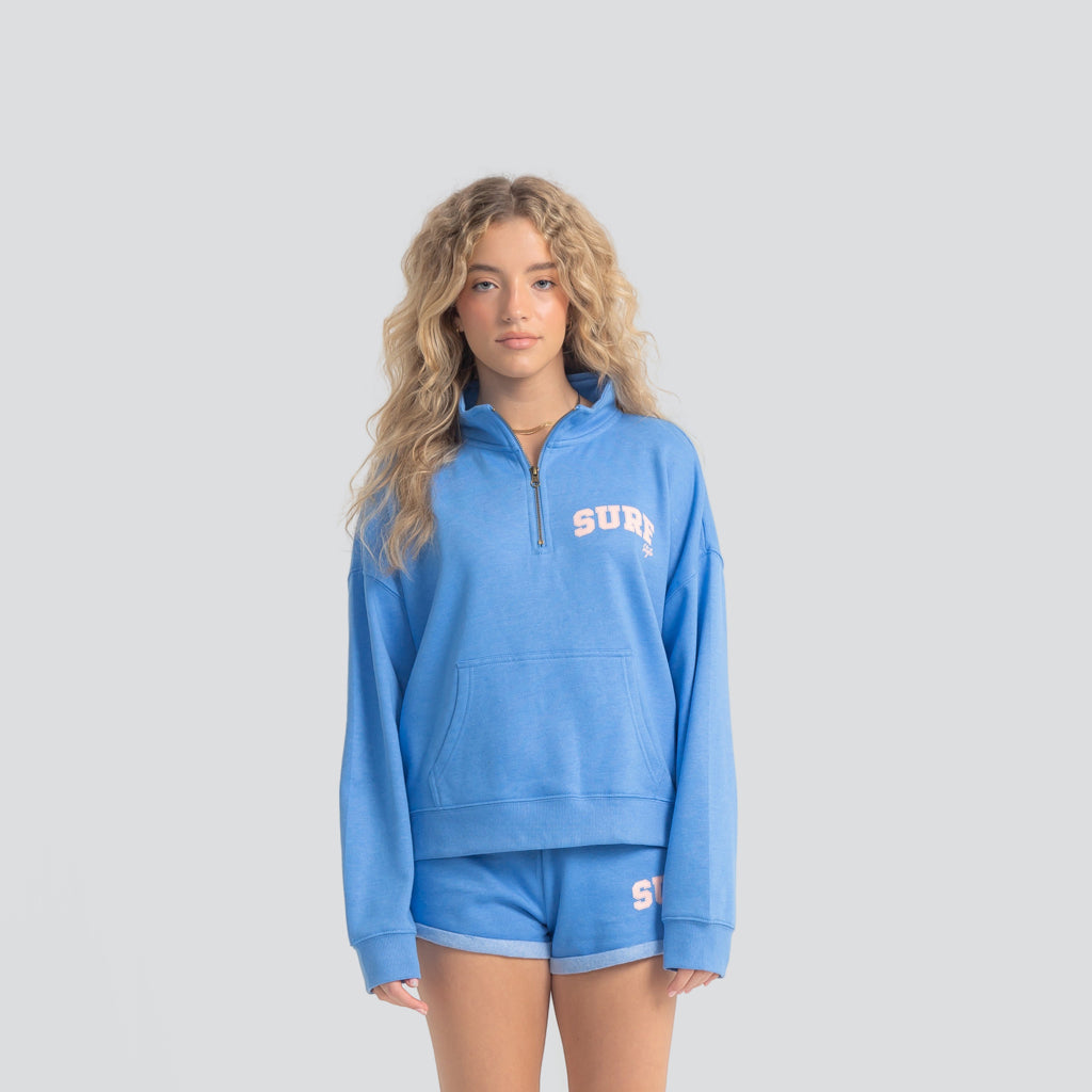 Women's Surf Wash 1/4 Zip Crew | Surf Style
